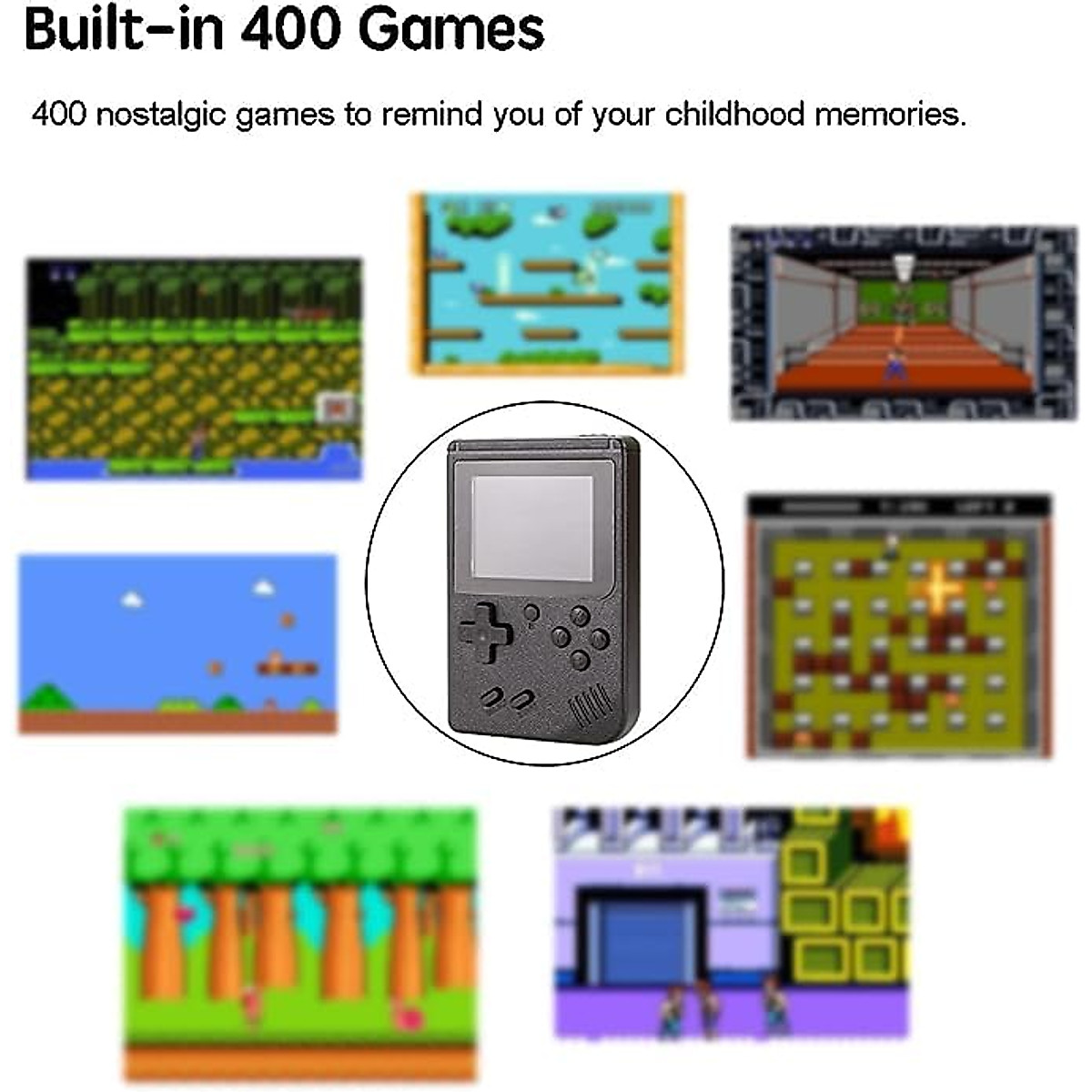 400 in 1 Portable Retro Handheld Game Console 3.0 Inch