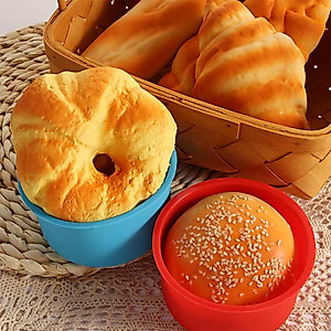 4 inch Silicone Round Cake Pans,Silicone Cake Mold Baking Pan,Non-Stick Bakeware Pan Reusable Cake Pan,for Cheesecake Chocolate Cake(1pcs,blue)