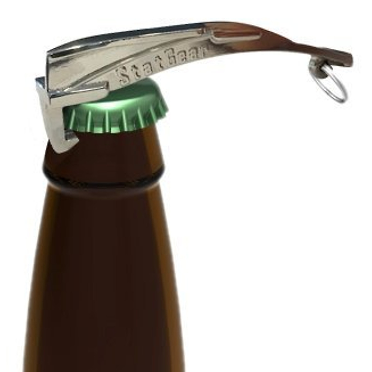 Laryngoscope Keychain Novelty Personalized Engraved Bottle Opener for CMA, EMS, EMT, Nurses - Chrome
