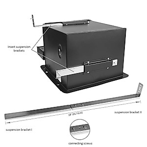 BV Bathroom Fan Ultra-Quiet Bathroom Ventilation & Exhaust Fan, Bathroom Ceiling Fan, Residential Remodel Energy-Saving Ceiling Mount Fan (No Attic Access Required) (140 CFM)