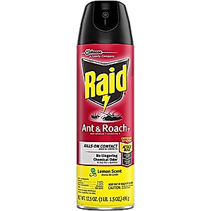 Raid Ant & Roach Killer Lemon Scent 1.09 Pound (Pack of 8)