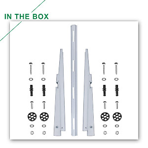 Forestchill Mini Split Wall Mounting Bracket with Cross Bar, Universal Fit Ductless Mini-Split Air Conditioner Heat Pump Systems, Support up to 330 lbs, 9000-18000 BTU Condenser