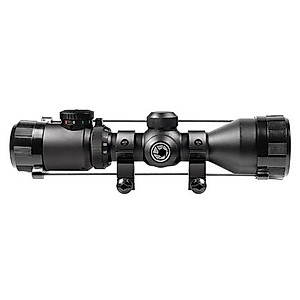 BARSKA 3-9x42 IR Contour Dual Color Reticle 30/30 IR Riflescope , Black