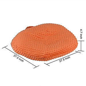 Removable Slipcover for Newborn Lounger, Super Soft Premium Minky Dot Baby Lounger Cover, Ultra Comfortable, Safe for Babies (Orange)