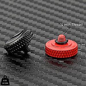 Yullmu Camera Shutter Button (2 Pack/Red&Black) 12mm Pure Copper Soft Shutter Release Button for Fuji Fujifilm XT30 X100V X100F X100T X100S X100 X-T4 X-T3 XT2 XT1 X30 X20 X10 X-T20