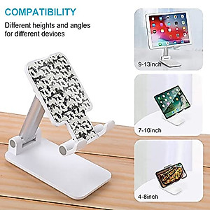All Cows Pattern Cell Phone Stand Foldable Adjustable Cellphone Holder Desktop Dock Compatible with iPhone Switch Tablets (4-13")