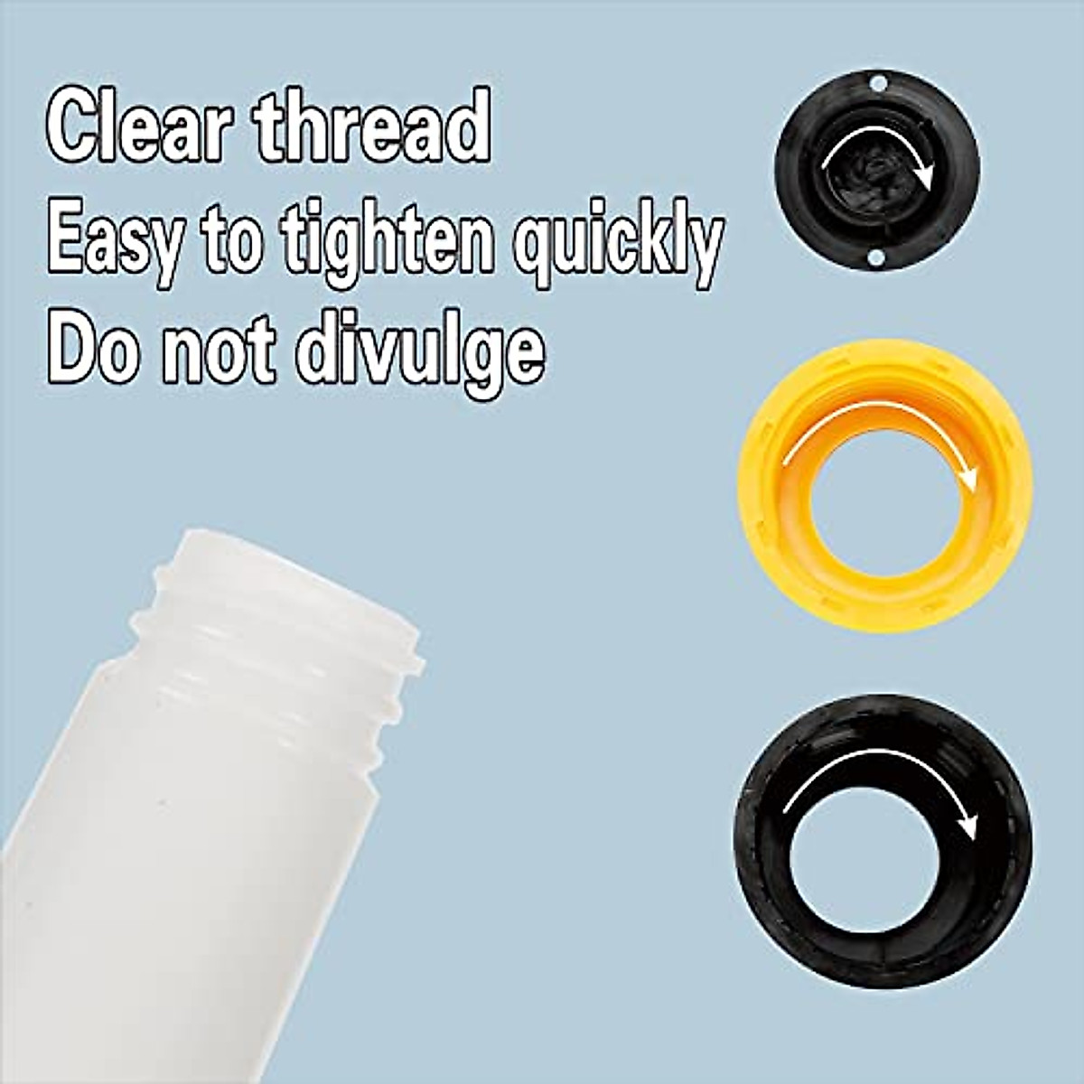 Replacement Gas Can Spouts Improved Design Gasket Flexible Pour Nozzle with Vent Cap for Older Gas Can Fuel Water Jug 1 2 5 Gallon White