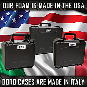 MyCaseBuilder Doro Cases Heavy Duty Hard Drive Storage Case – Protector Travel Carrying Case - Foam Insert Fits 12 x 3.5-Inch PATA/SATA Hard Drives