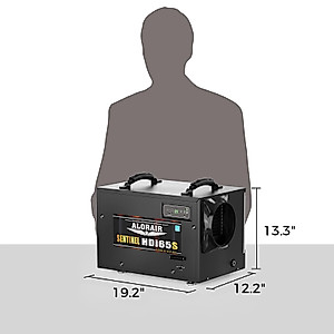 ALORAIR 120 PPD Commercial Dehumidifiers with Pump and Hose, Crawl Space Basement Dehumidifier, Industry Water Damage Unit, Compact, Portable, Auto Defrost, Memory Starting