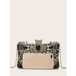 LETODE clutch purse for women with Noble Beaded Sequin Bag evening handbag