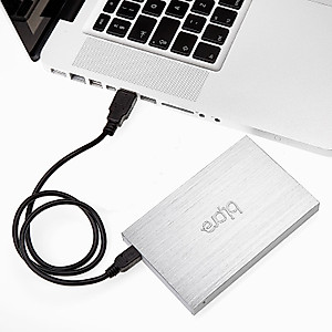 BIPRA 750GB 750 GB USB 3.0 2.5 inch Mac Edition Portable External Hard Drive -Silver - Mac OS Extended (Journaled)