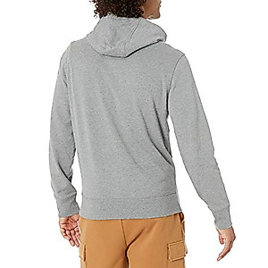 Amazon Essentials Men's Lightweight French Terry Hooded Sweatshirt, Charcoal Heather, Medium