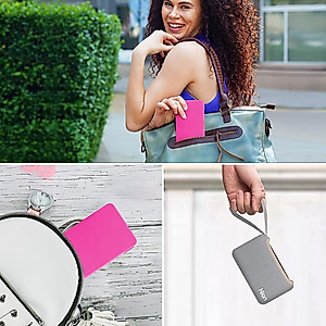 Hion Calculator,12-Digit Large Display Office Desk Calcultors with Erasable Writing Table,Rechargeable Hand held Multi-Function Mute Pocket Desktop Calculator for Basic Financial Home School (Pink)