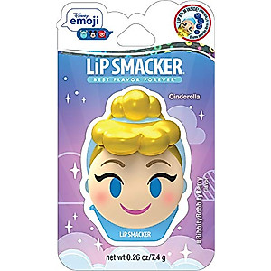Lip Smacker Disney Cinderella Emoji Lip Balm Flavored, Bibbity Bobbity Berry, Clear, For Kids
