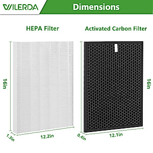 HR900 Replacement Filter Set Compatible with Winix HR900 Ultimate Pet Air Pur-ifier, Replaces Part # 1712-0093-00 / Filter T and 1712-0094-00 / Filter U - 1+1+6 Pack (Upgraded)
