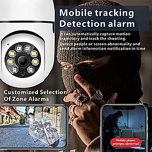 OwLUCK Security Camera Light Bulb Outdoor,Light 2.4 ghz&5 ghz Outdoor Wireless WiFi 360°Indoor Socket Cameras HD/Night Vision Lightbulb