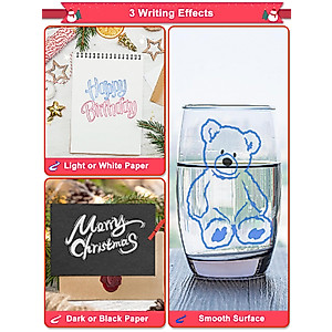 Shimmer Markers Metallic Outline Pens, 12 Glitter Markers for Tween Girls Christmas Gifts Birthday Stuff 4-18, Stocking Stuffers for Kids, Teen Girl Gifts Trendy Stuff, Cool Art Craft Supplies Kit