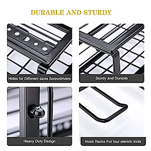 LFGKeng Floating Tool Shelf Organizer, 3 Layer Heavy Duty Power Tool Storage Rack, Detachable Design, Garage Tool Storage Organizer Holder for Handheld and Power Tools, Perfect for Fathers Day