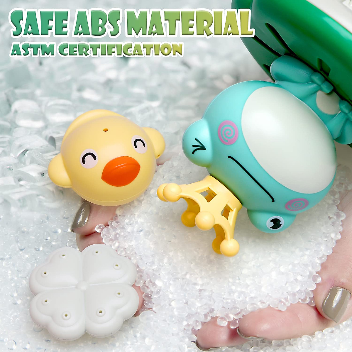 Baby Bath Toys for Kids, 4 Modes Water Spray Bath Toy Sprinkler Bathtub Toys for Toddlers 1-3, Swimming Pool Games Water Play Set Gift for Bathtub Shower Beach Infant Kids Boys Girls Age 2-7 Years Old