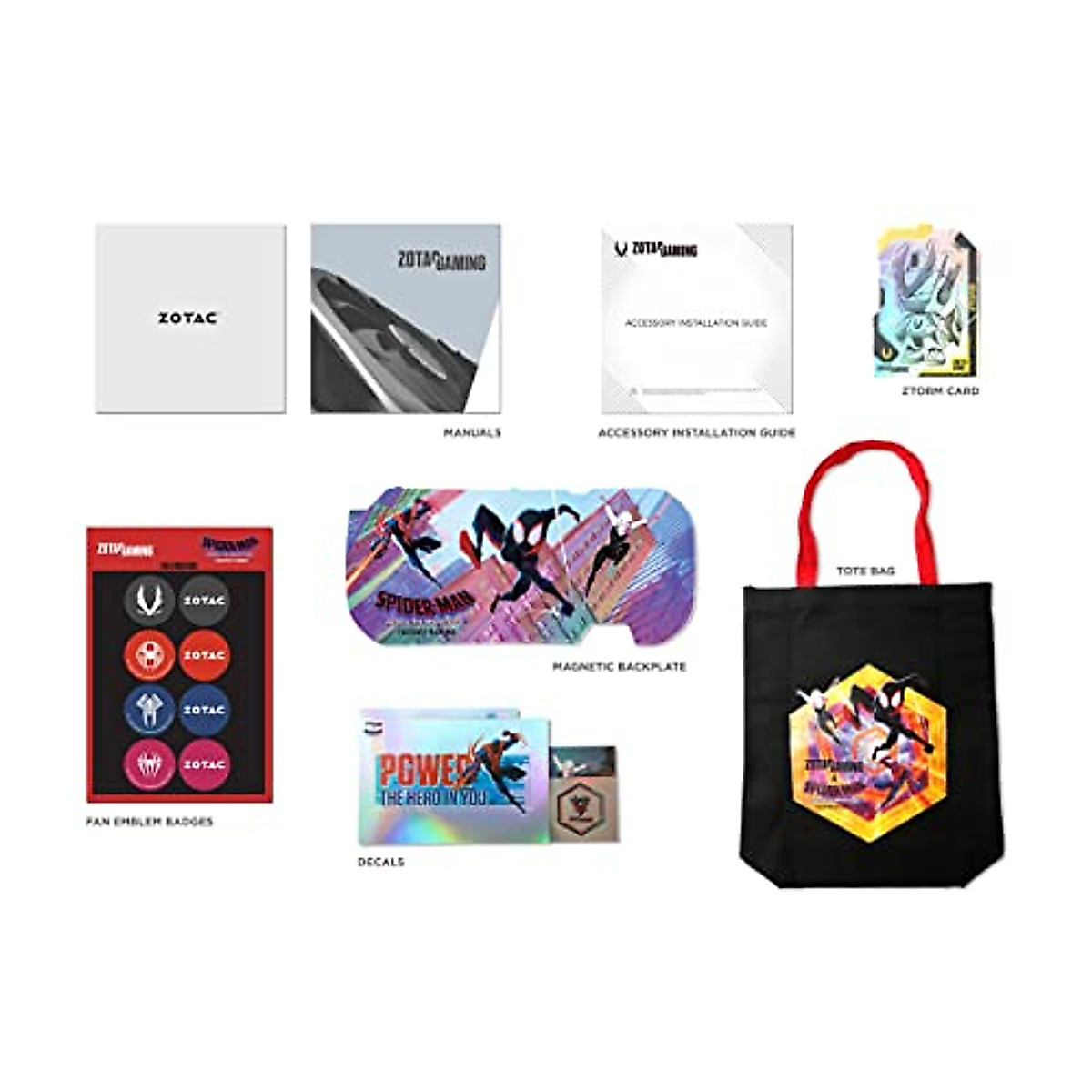 ZOTAC Gaming GeForce RTX 4060 Ti 16GB AMP Spider-Man: Across The Spider-Verse Inspired Graphics Card Bundle, ZT-D40620F-10SMP