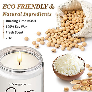 Sympathy Gifts for Loss of Loved One, Thinking of You Gifts for Women, Bereavement Gift Ideas - Lavender Scented Candles, Grief Gifts for Women, Memorial Gifts, No Words Just Hugs