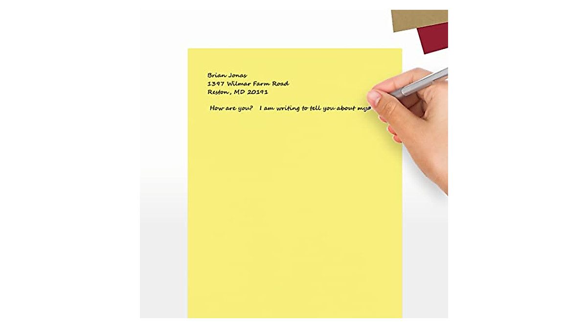 LUXPaper Pastel Canary Yellow 60lb Letter Size Paper