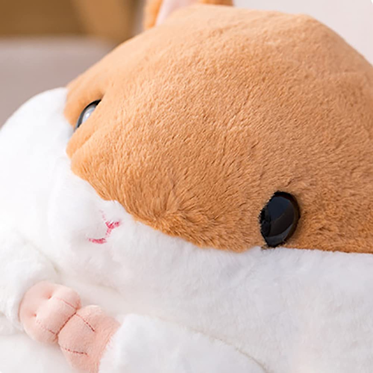 Wgxzyq Hamster Plushie Toy Hamster Stuffed Animal Plush Toy Birthday Xmas Gift for Kids Boys Girls (15.6inch, Brown)