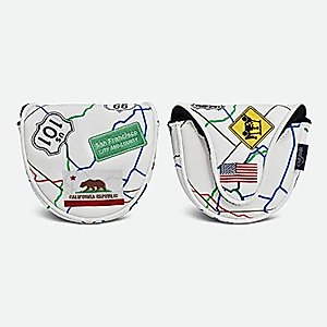 PRG Originals Route 66 Mallet Putter Cover (White)