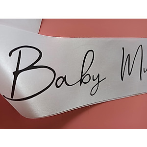 Baby Mama Sash for Baby Shower, Mummy to be Sash for New Mom, Baby Shower Decorations, Gift Ideas for Soon to Be Parents, Gender Reveal Boy or Girl Party Supplies for Pregnant AF Mother to Be