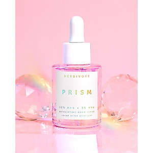 HERBIVORE Prism AHA + BHA Exfoliating Glow Serum – Natural, Effective Resurfacing Serum for Smooth, Glowing Skin, Plant-based, Vegan, Cruelty-free, 30mL / 1 oz