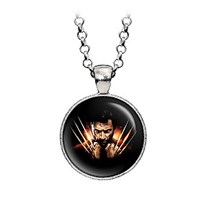 Wearable Treasures The Wolverine Necklace, Logan X-Men Earrings, Professor X Xavier, Avengers Pendant, Superhero Earrings Gifts Gift, Geek Geeky Present Presents