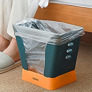 Trash Can Pretty Exquisite Adjustable Extended Space Waste Bucket Blue