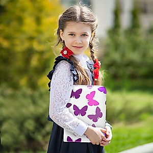 PYBUG Butterfly Trading Card Binder with Nylon Strap 4-Pocket Waterproof PU Leather Card Collection Binder for 400 Cards Sturdy Card Holder Folders for Game Cards,Sports Cards