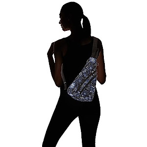 Sakroots Women's On The Go Sling Backpack in Nylon Eco Twill, Midnight Seascape 2