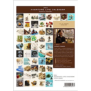 MINIATURE LIFE CALENDAR (overseas version, no Japanese holidays notation) 2024 calendar CL24-0466w