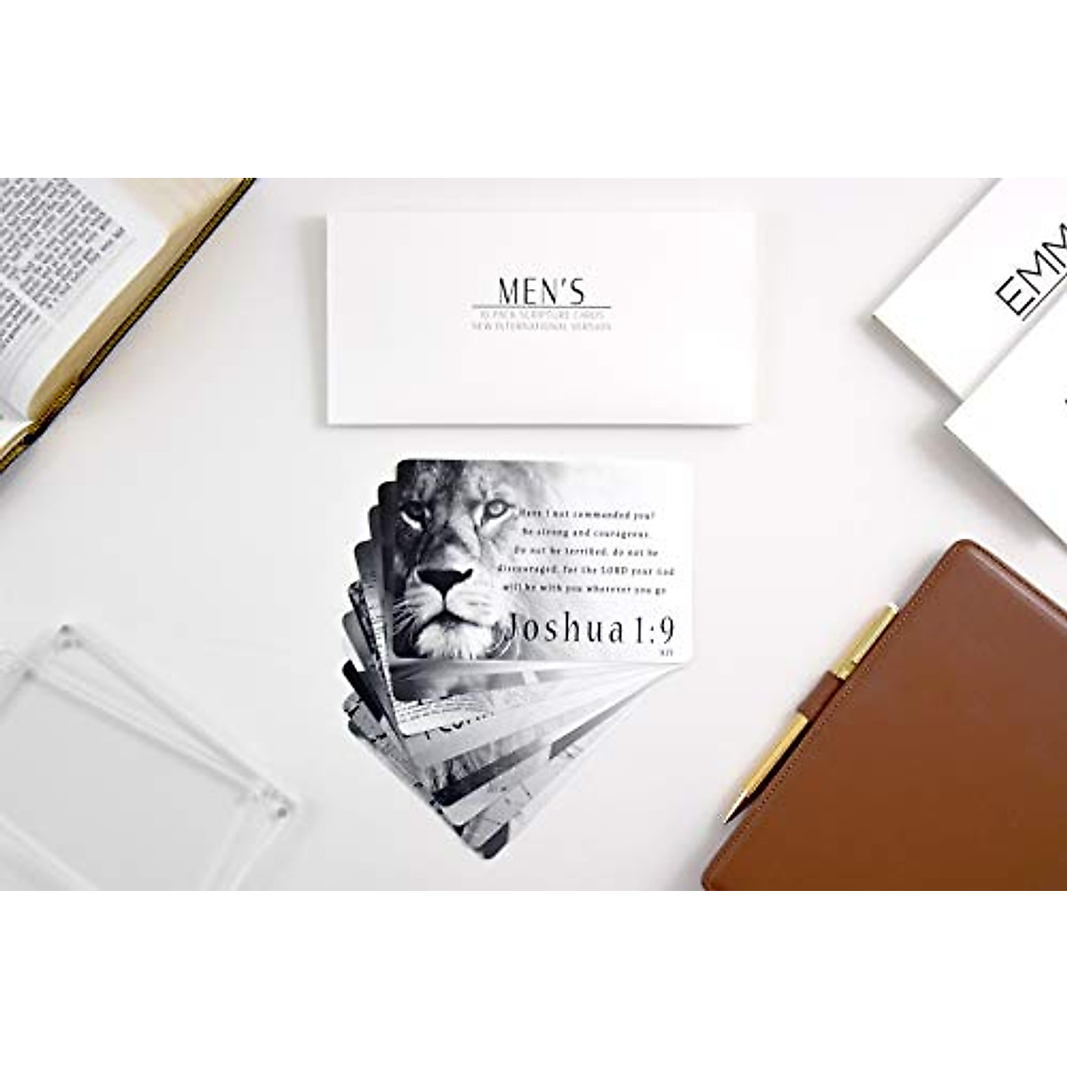 Men’s Scripture Cards (10-Pack), Inspirational Memorization Bible Verse Cards of Encouragement (NIV)