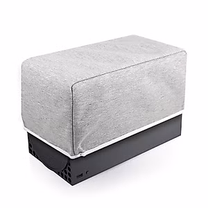 U/D Xbox Series X Console Dust Cover Custom Designed for Xbox Series X Console Thick Cotton Precision Cut Easy Access Cable Port(Horizontal Position)