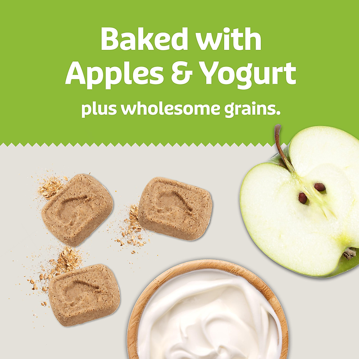 Blue Buffalo Health Bars Mini Crunchy Dog Biscuits, Oven-Baked with Natural Ingredients, Apples & Yogurt, 16-oz Bag