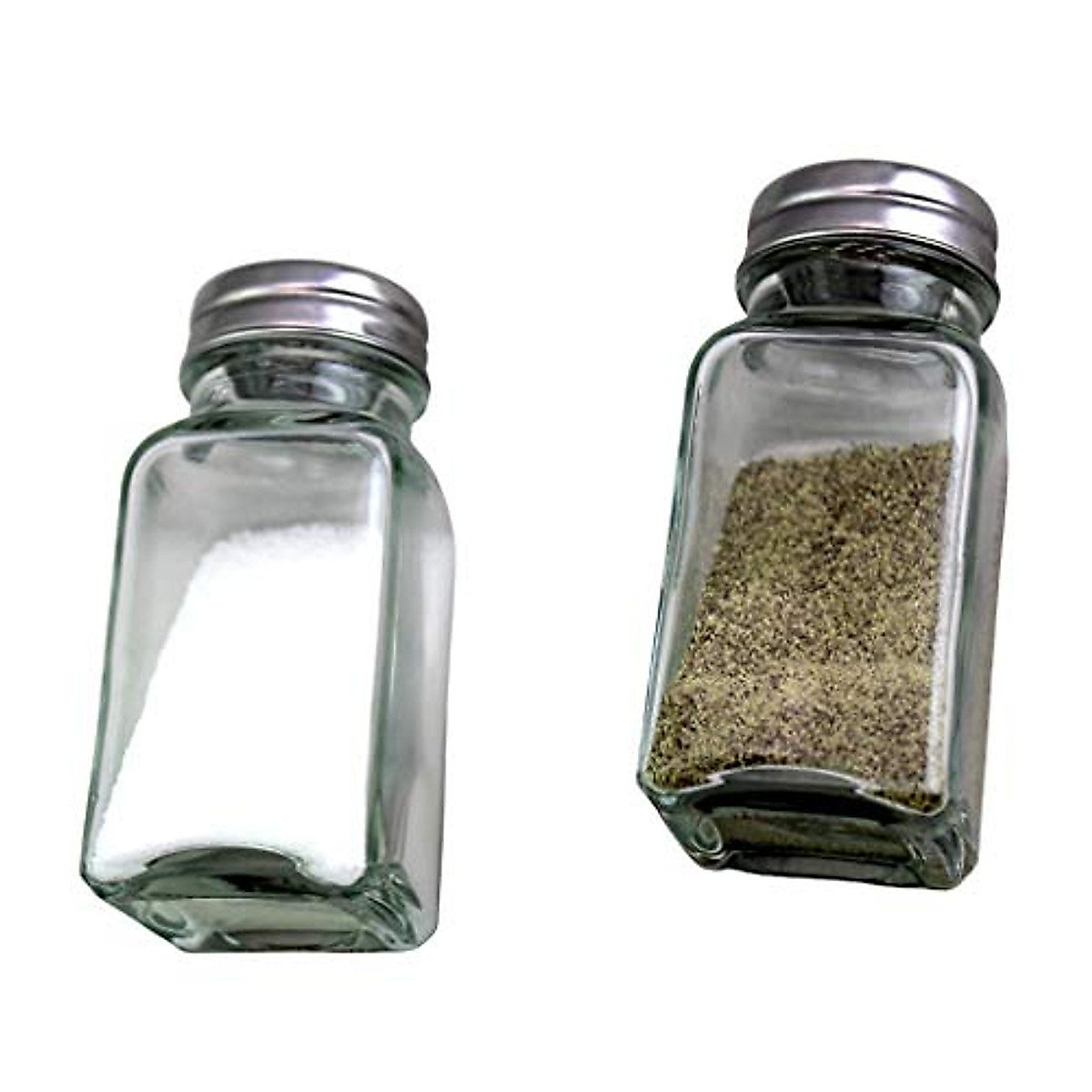 Salt and Pepper Shaker Set (Clear Glass)