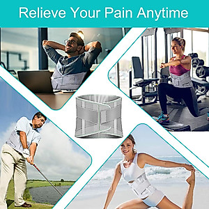 TANDCF Back Support,Entire Back Brace, Lumbar Support Belt for Women & Men, Adjustable Waist Trainer Belt for entire Back Pain Relief, Keeps Your Spine Straight and Safe(XL)