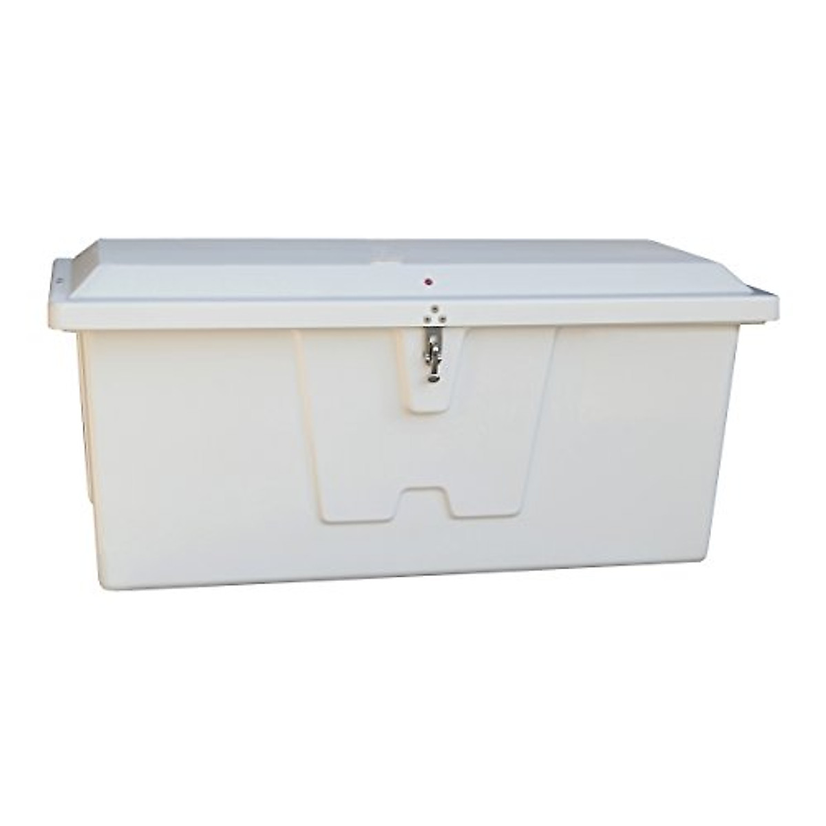 TAYLOR MADE PRODUCTS White 67.75"L x 27.75"W x 26"H Stow 'N Go UV-Resistant Polyethylene Waterproof Storage Box with Stainless Steel Lockable Latch for Docks, Decks, Patios, Pool Areas - 2020108529
