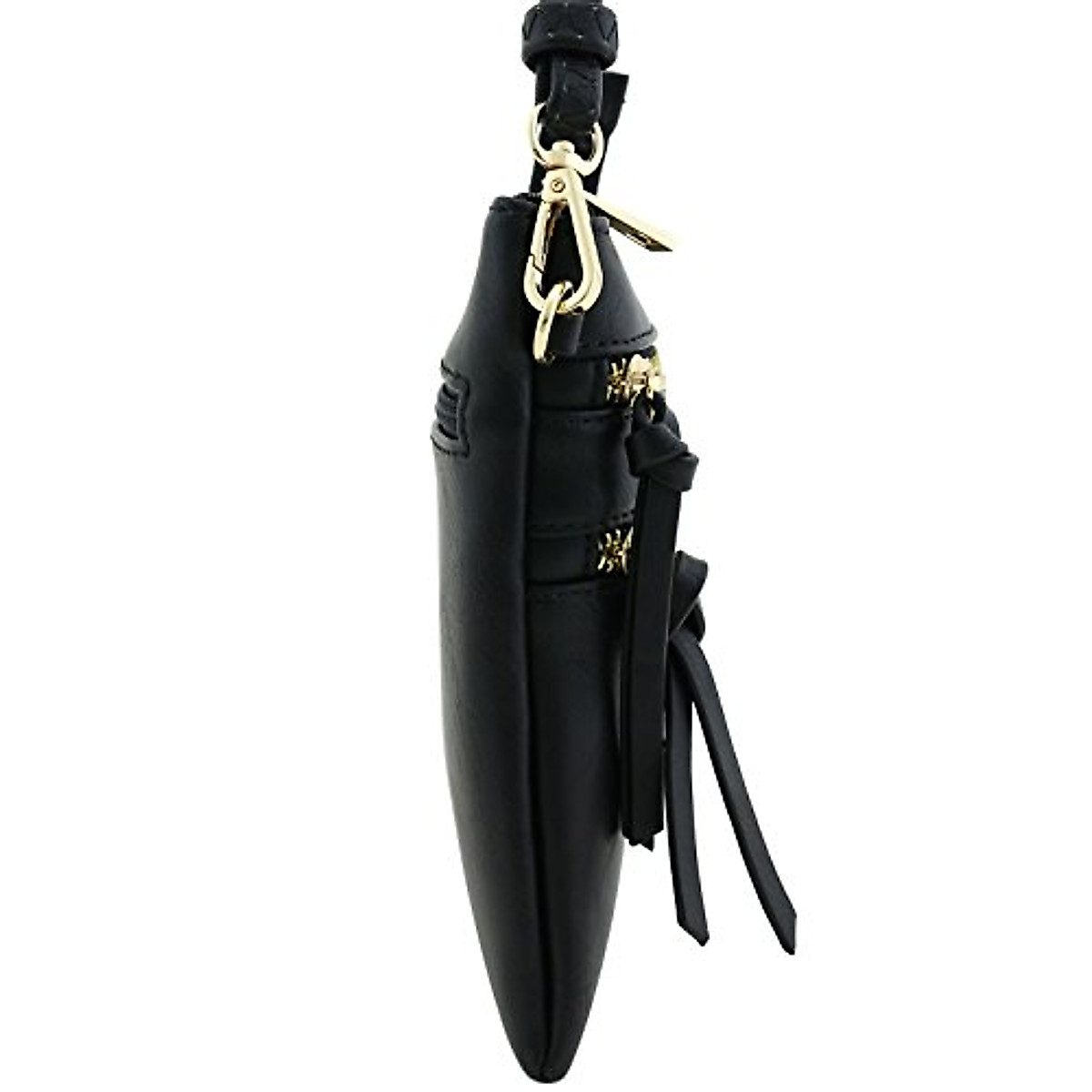 Isabelle Functional Multi Pocket Crossbody Bag (BLACK)