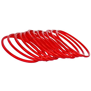 JD'Z Collection Indian Glass Bangle Set For Girls & Women Traditional Bollywood Fashion Jewelry Glass Bangles for Dailywear,Ethnic Wear Bangles Set of 12 (Red 2.6)
