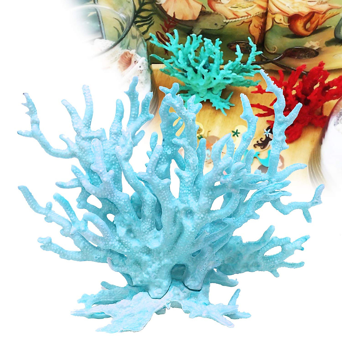 Besimple Artificial Aquarium Coral Ornament Plastic Fish Tank Plants Decoration for Aquarium Landscape