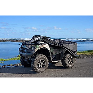 XYZCTEM Waterproof ATV Cover, Heavy Duty Black Protects 4 Wheeler from Snow Rain or Sun, Large Universal Size Fits 103 inch for Most Quads