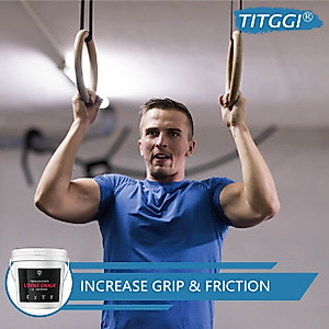 TITGGI 1 lb Gym Chalk Bucket - Includes Chalk Powder and A Chalk Ball - Multi-Purpose Hand Chalk for Rock Climbing Chalk, Gym Chalk, Weight Lifting Chalk and More