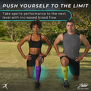 Rymora ORTHOPEDIC_BRACE Leg Compression Sleeve for Blend,Pain Relief, Calf Support, Comfortable, Secure Footless for Fitness, Running, and Shin Splints White, Small (One Pair)