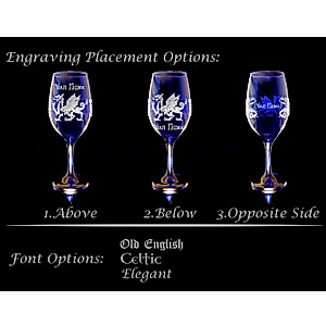 Celtic Love Knot Champagne Flutes Set of Two : Free Personalized Engraving