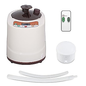 Smartmak Portable Sauna Steamer, 2L 900W Stainless Steel Generator, with Remote Control, Home Spa Machine for Body Detox (US Plug)