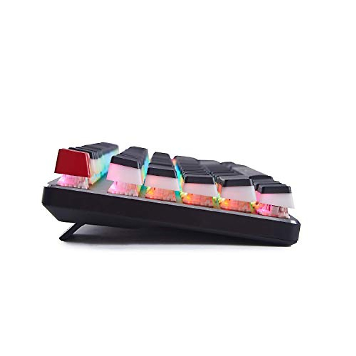 Glorious Aura V1 (Black) Pudding Keycaps - Double Shot PBT Translucent for Mechanical Keyboards, 104 Key Set, TKL, Compact Compatible, English (US) Layout (Aura (Black))